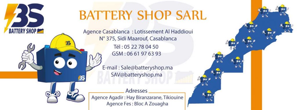 Battery Shop Maroc - Le spécialiste de la batterie